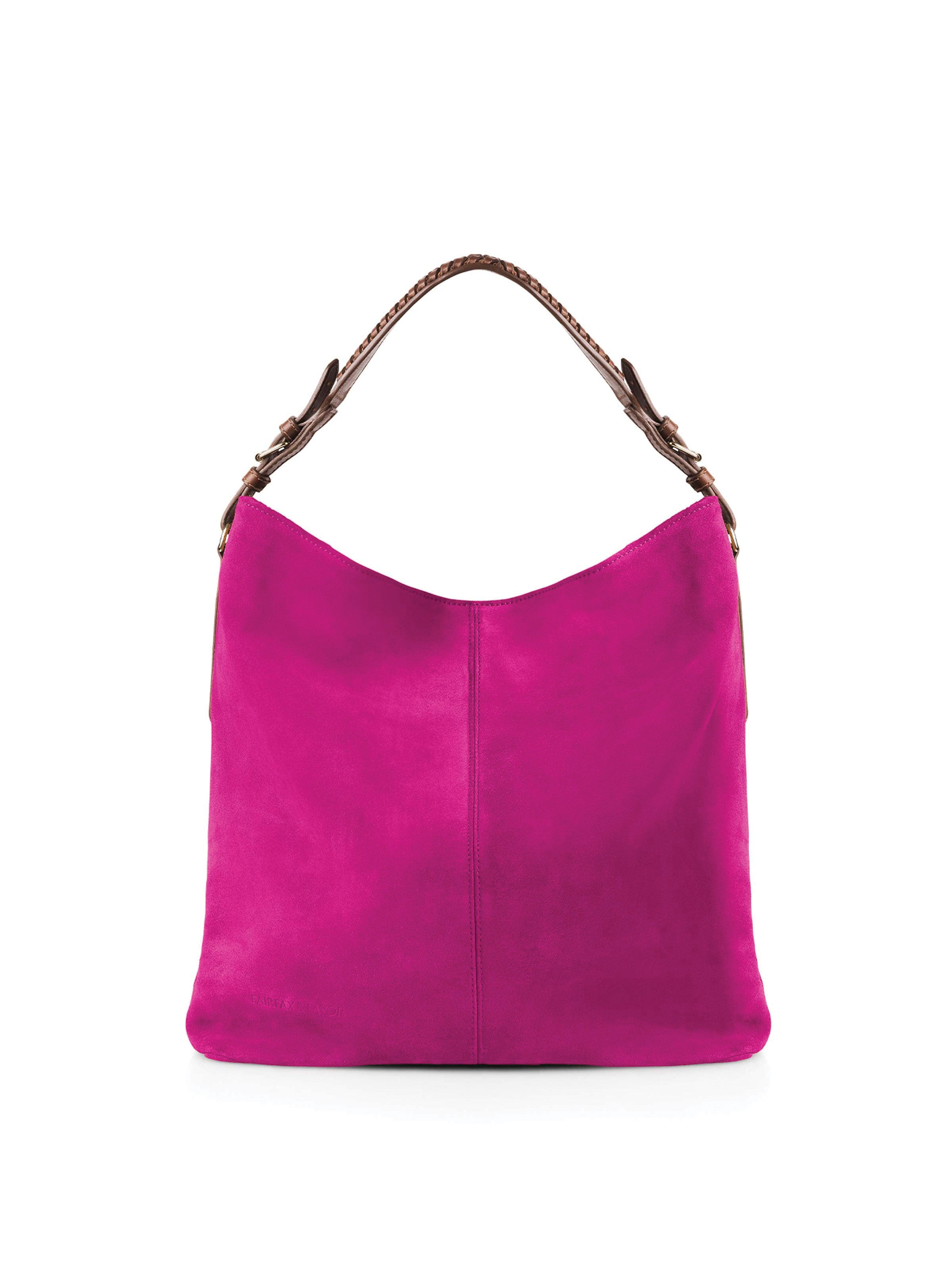 Refurbished Tetbury - Women's Handbag - Fuchsia Suede | Refavored